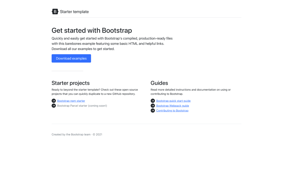 Ejemplos · Bootstrap 5 en Español v5.1